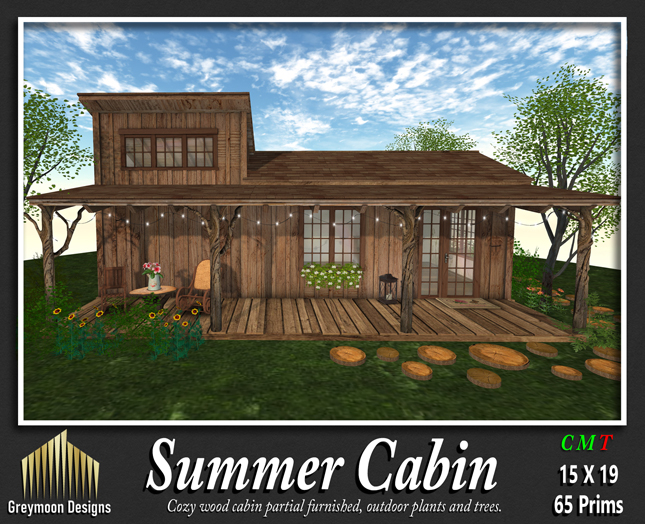 Second Life Marketplace - Greymoon Designs - Summer Cabin